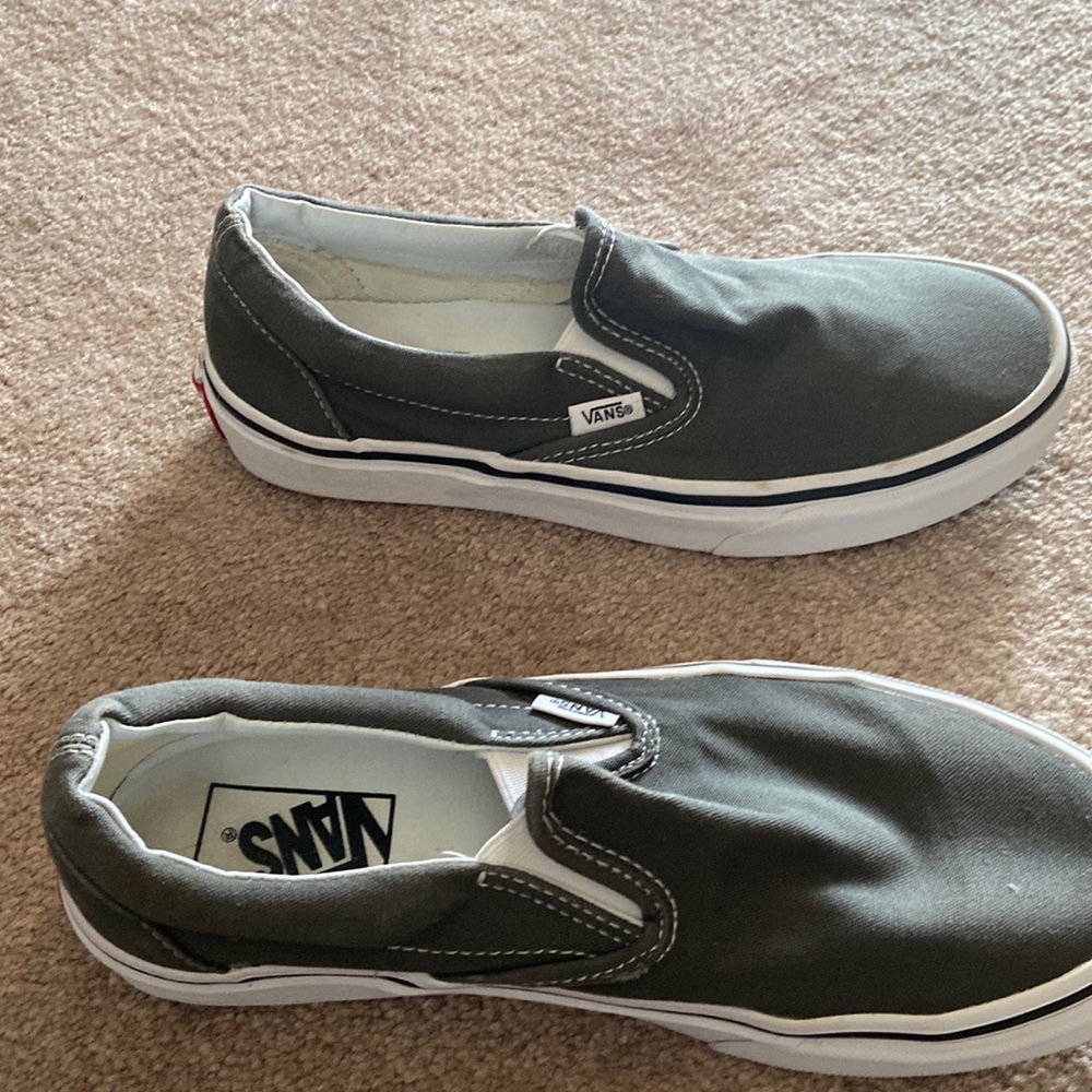 Vans Loafers Grey Color Perhaps A Tint Of Brown Like … - Gem